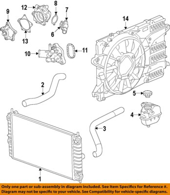 GM OEM 16-23 Malibu Cooling Radiator Components-Upper Hose 23416969 | eBay
