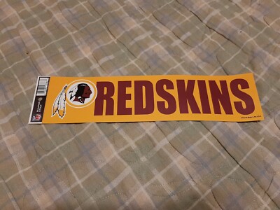 WASHINGTON REDSKINS FOOTBALL TEAM Team Bumper Sticker Decal Strip | eBay