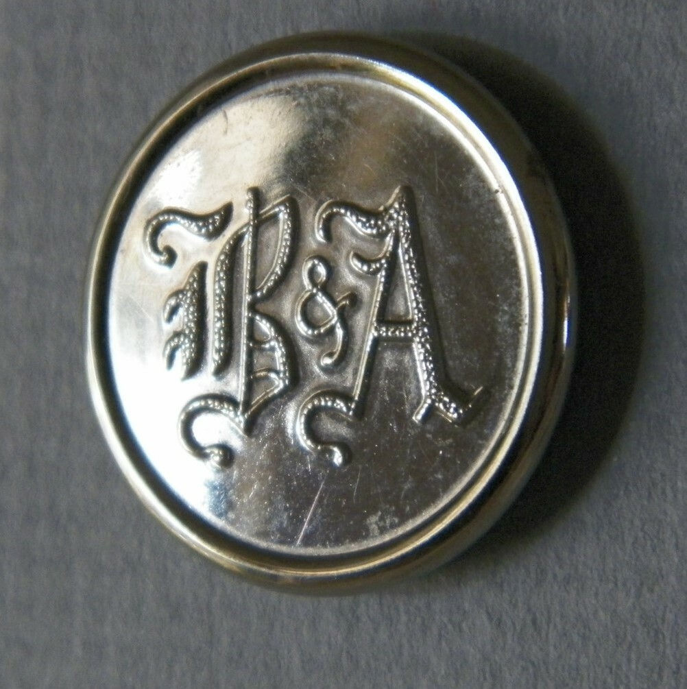 Bb BOSTON & ALBANY RAILROAD UNIFORM BUTTON Medium Nickel 1896 die | eBay