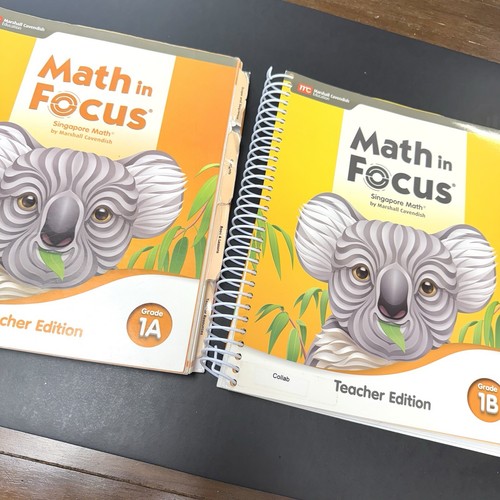 Math in Focus Grade 1 Set Teachers Edition 2020 /Volume 1A & 1B (Koala ...