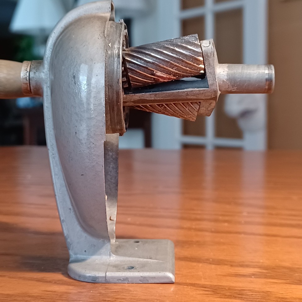Vintage 1900s Boston Model L Desk Wall Mount Pencil Sharpener Wood ...