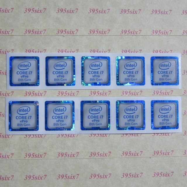 intel Core i7 10th Gen Sticker - 10 PCS | eBay