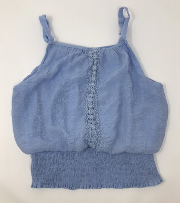 Disney D-Signed Girls Blue Halter Top Size S (7-8) With Adjustable ...