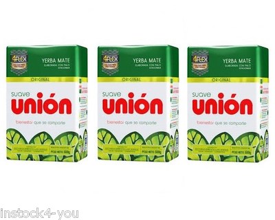 3- Pack YERBA MATE UNION SUAVE (3KG-6.6LB)-"Ship from USA" | eBay