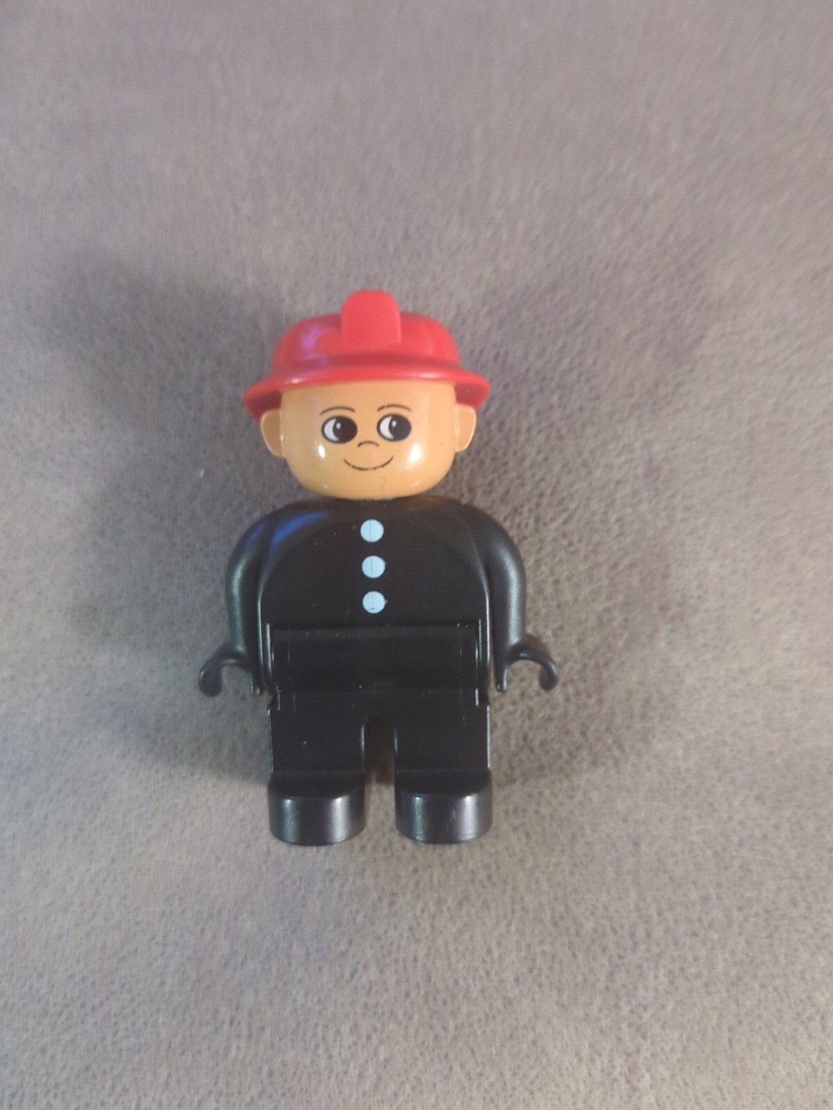 Lego Duplo Figure Fireman red helmet black vintage (approx. 2001) | eBay