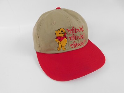 Vintage Winnie The Pooh Think!x3 Baseball Cap Elastic Adult Size 7 ...