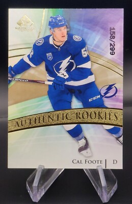 Cal Foote 2020-21 SP Game Used Authentic Rookie #299 Lightning | eBay