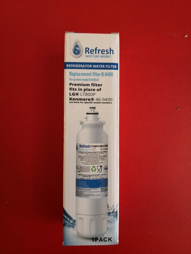 NEW Refresh Replacement Water Filter R-9490 Refrigerator Filter Fits LG ...