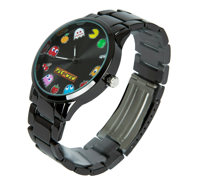 Pac-Man Power Up Pellets & Ghosts Metal Analog Wrist Watch Figure +Adj ...