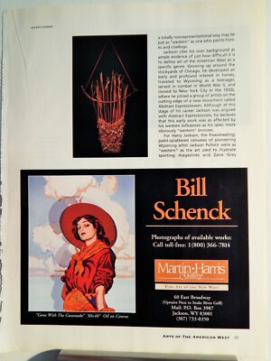 BILL SCHENCK ART PIECE VTG ORIG 1996 ADVERTISEMENT | eBay