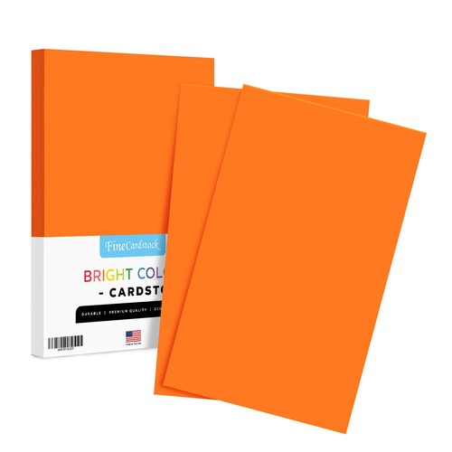 Premium Color Cardstock Paper, 11 x 17, Orange, 50 Sheets | eBay UK