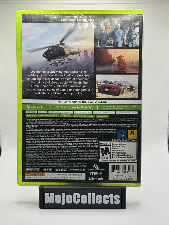 Grand Theft Auto V – Xbox 360 – Disc 1 Only – Tested & Working | eBay UK