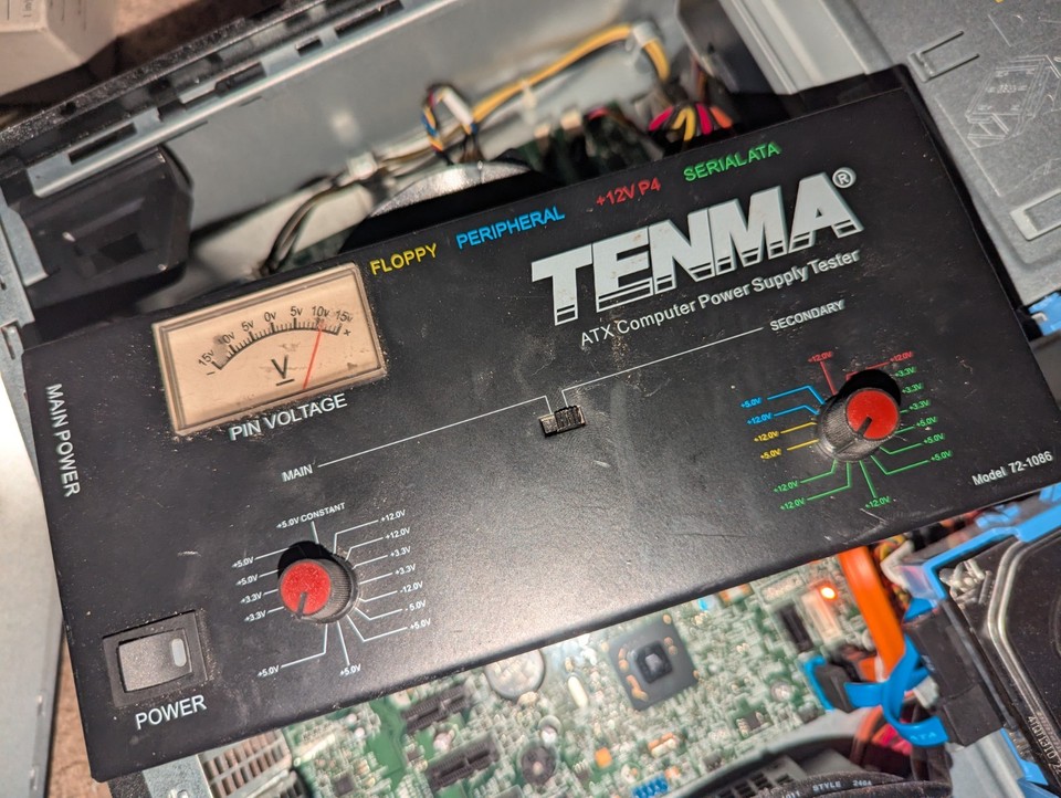 Tenma ATX Power Supply Tester Model #72-1086 Tested, Working | eBay