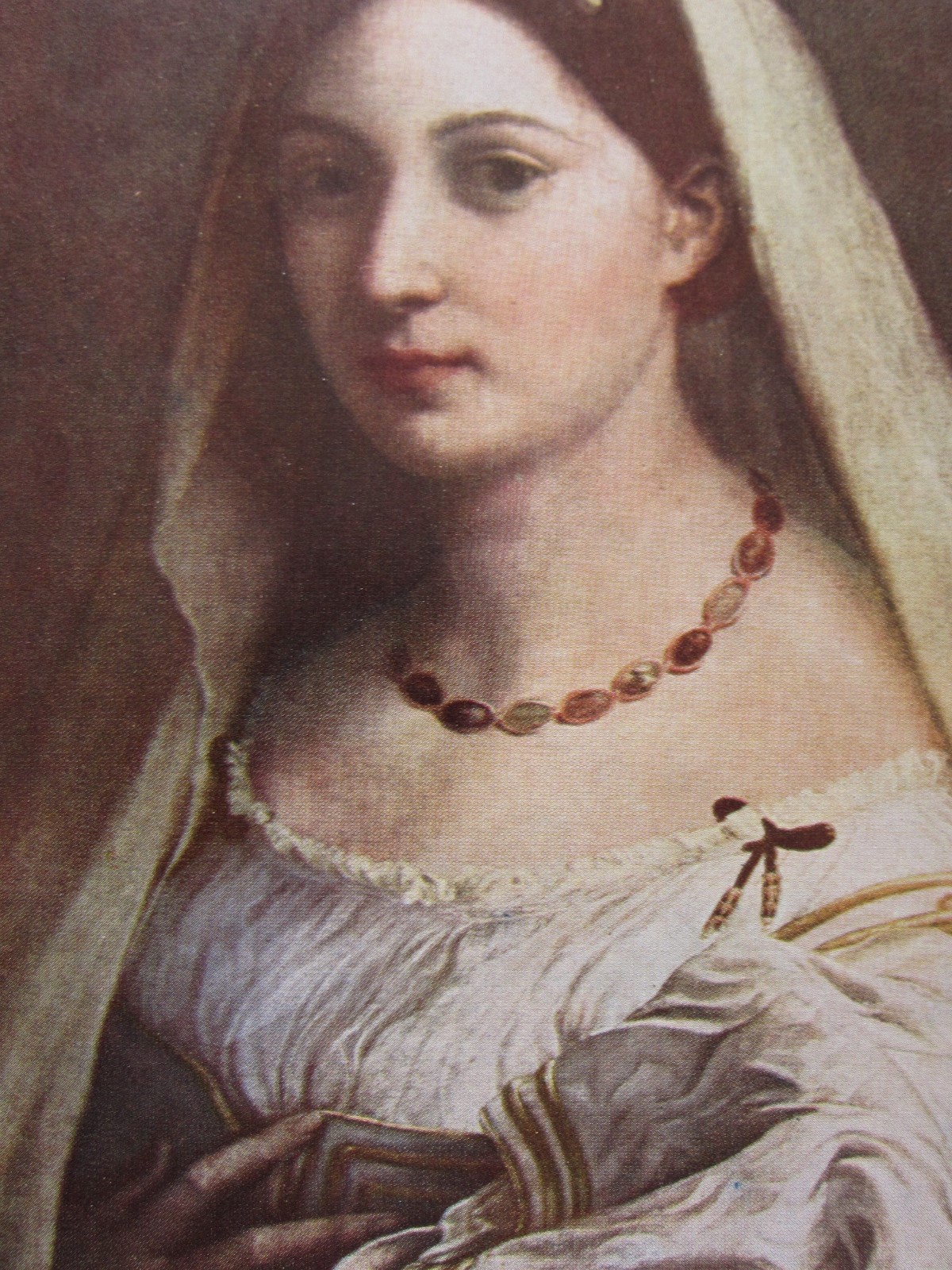 BEAUTIFUL VINTAGE ART PRINT ~ LA DONNA VELATA ~ RAPHAEL | eBay Australia