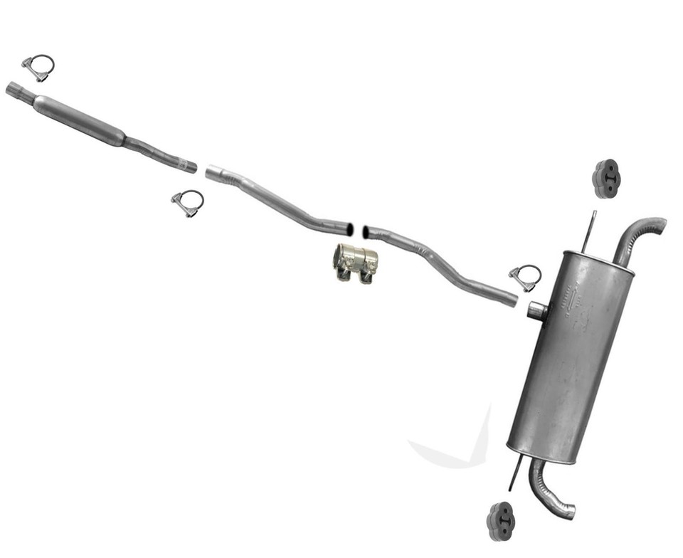 Exhaust System Resonator Pipes Muffler for All Wheel Drive Ford Edge 2 ...