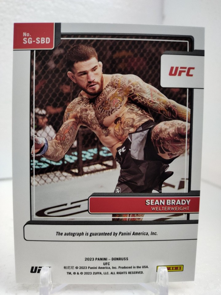 SEAN BRADY AUTO 2023 Panini Donruss UFC HOLO-FOIL Signature Series SG ...