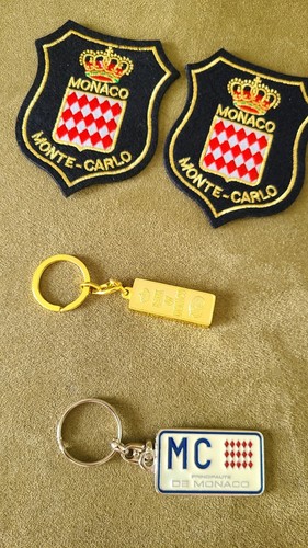 MONTE CARLO Monaco Bank Patches Keychains Gold Bar F1 cars | eBay