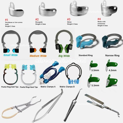 Dental Matrix Bands Ring Sectional Matrice Clamp Fit Garrison Palodent ...