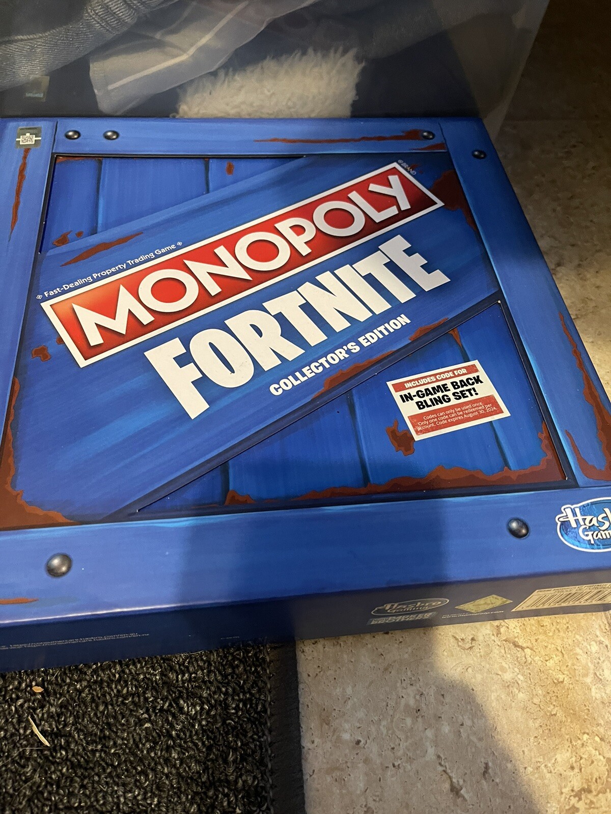 Monopoly Fortnite Collector's Edition Board Game *includes Back Bling ...