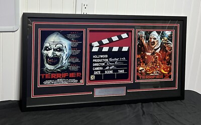 Damien Leone and George Steuber Signed And Framed Replica Clapboard ...