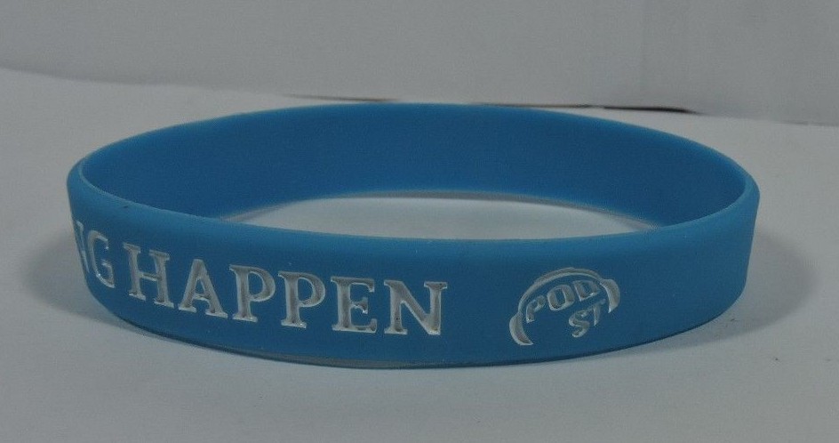 New VidCon Pod St. Make Podcasting Happen Wrist Band Bracelet Blue 2018 ...
