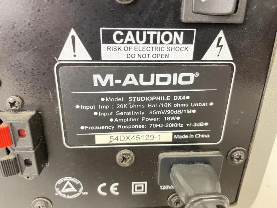 M-AUDIO SPEAKERS STUDIOPHILE DX4 PAIR SILVER | eBay