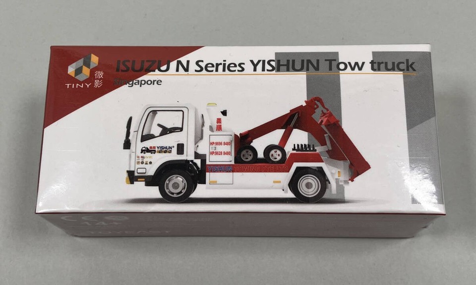 1/64 TINY ISUZU N Series Singapore YISHUN Tow truck Isuzu Tow Truck ...