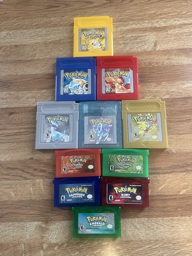 All Pokémon Gameboy & GBA Advance Authentic Games ((New Batteries)) All ...