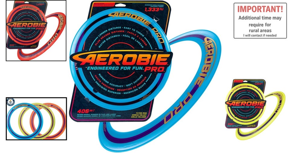 Aerobie Pro Ring 13'' Flying Disc - Guinness World Record Holder for ...