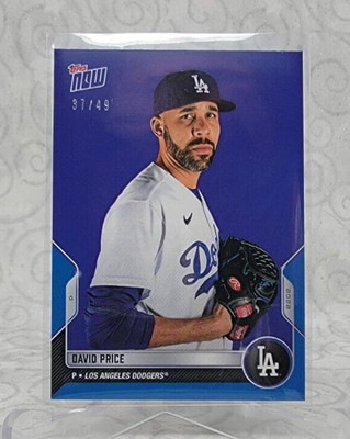 David Price Topps Now Road to Opening Day 2022 Dodgers OD-419 Blue ...