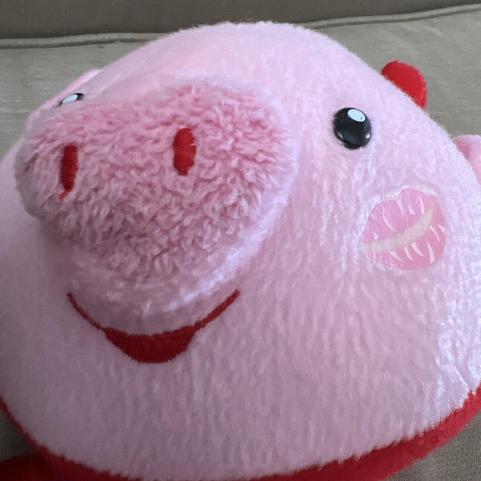 Vintage Valentines day Hot Stuff Devil Pig Plush Animatronic Musical ...