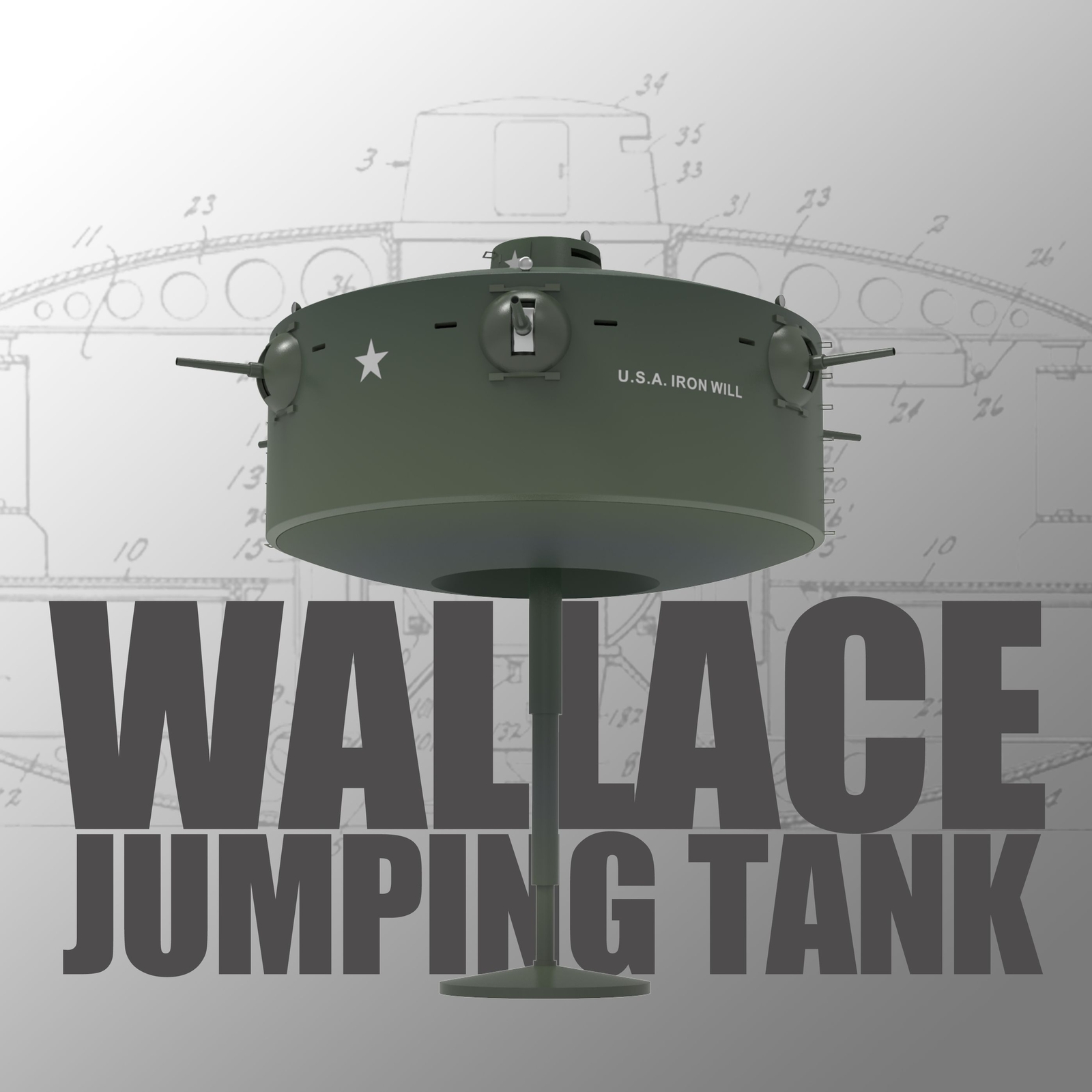 CY CY537 1/35 Scale WALLACE JUMPING TANK Model Kit | eBay UK