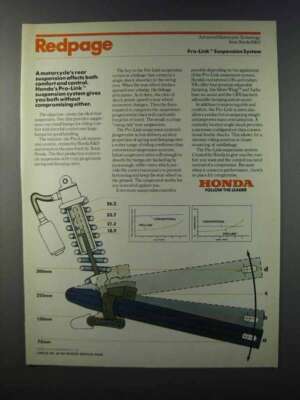 1981 Honda Pro-Link Suspension System Ad - Redpage | eBay