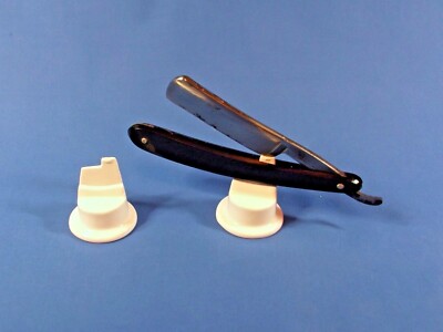 Collectors straight razor cut throat razor Display stands 2x white or ...