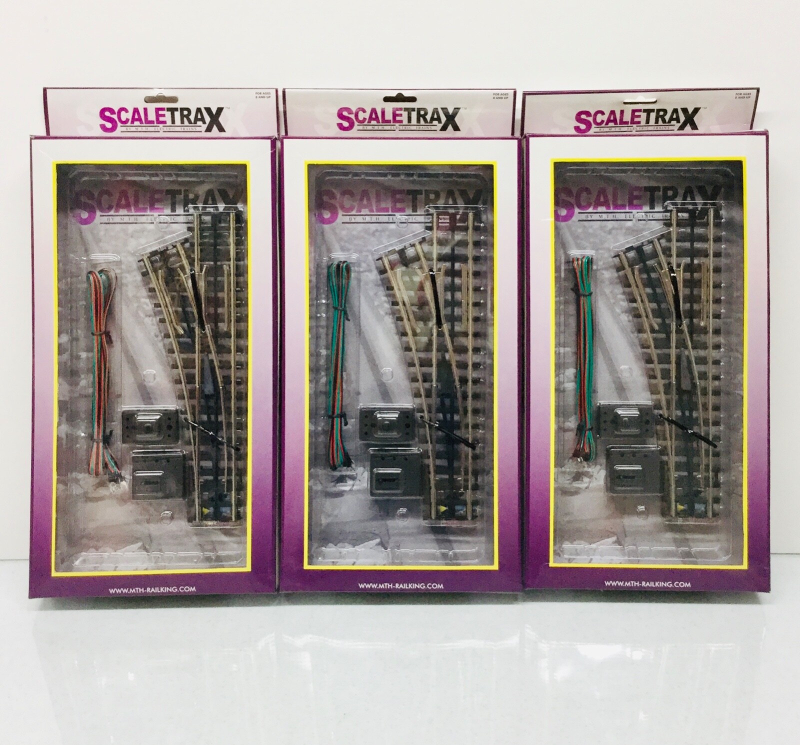 MTH 45-1008 ScaleTrax O-54 Switch (LH) 3 Rail Set of 3 NEW | eBay