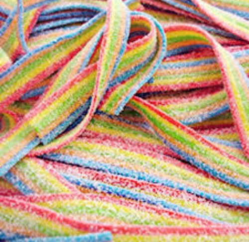 1.2kg LOLLINAUTS SOUR STRAPS RAINBOW FANTASY BELTS BULK LOLLIES PARTY ...