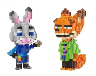 Nick & Judy Zootopia 3D Puzzle Micro Building Blocks DIY | eBay