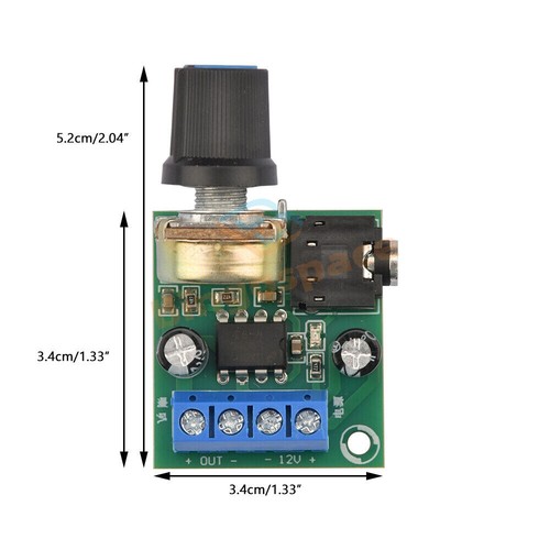 LM386 10W Audio Power Amplifier Board Mono DC 3-12V Mini AMP Module | eBay
