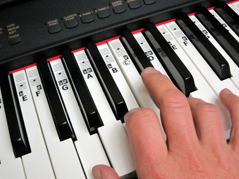 Piano Stickers - 52 Music Keyboard Key Note Labels (49-88 Keys ...