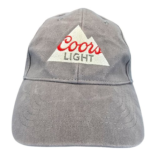 Coors Light Hat Cap Snapback Adjustable Acme Made In USA Gray Vintage ...