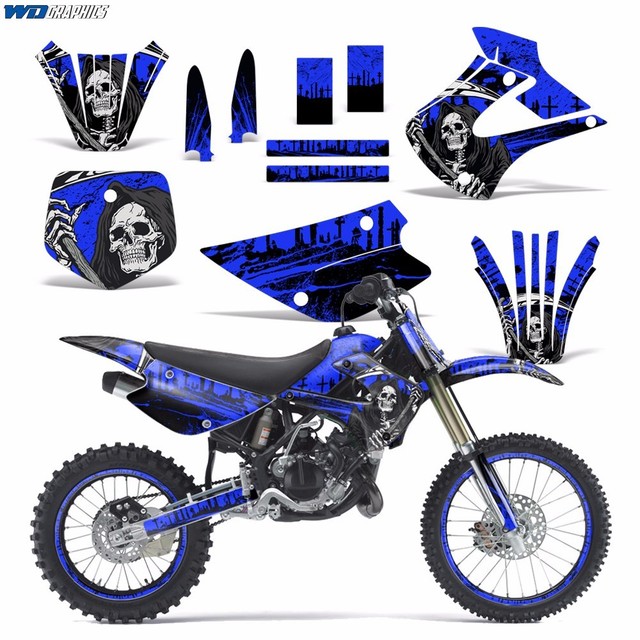 Graphic Kit Kawasaki KX 85/100 Dirt Bike MX Motocross KX85 KX100 01-13 ...