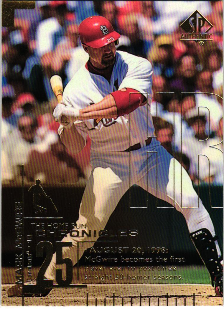 1999 SP Authentic HR54 Mark McGwire St. Louis Cardinals | eBay