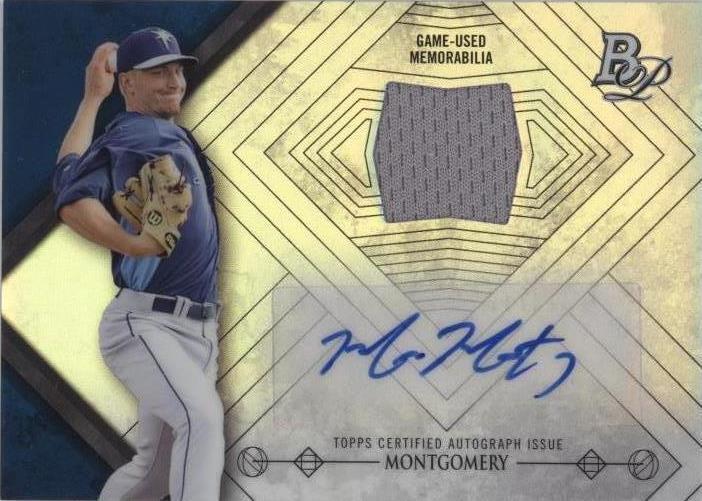 2014 Bowman Platinum - Autographed Relics Mike Montgomery #AR-MM (AU ...