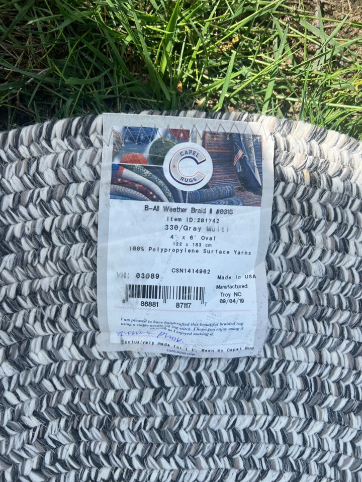 LL Bean / Capel Rugs / Braided Oval Area Rug / 8'x11' | eBay