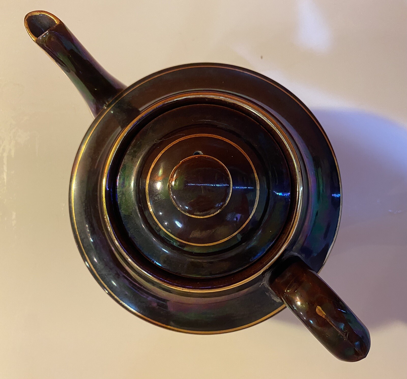 S Johnson Ltd Britannia Pottery Teapot Hand Painted & Numbered Made In ...