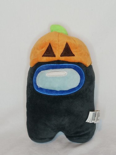 Among Us Halloween Black Orange Blue Plush Pumpkin Imposter Guy Toikido ...