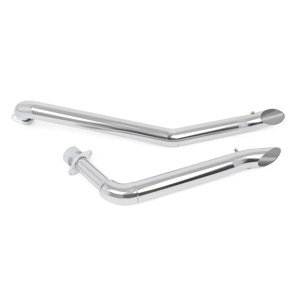 Chrome Slash Exhaust Pipes System For Honda Shadow 1100 VT1100 Spirit ...