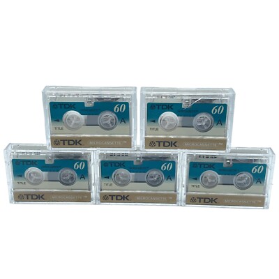 5-Pack, TDK 60 MICROCASSETTE 60 Min. Tapes, Recorder, Answering System ...