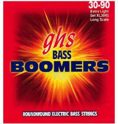 GHS Boomers Roundwound Nickel - Extra Light- Electric Bass Guitar ...