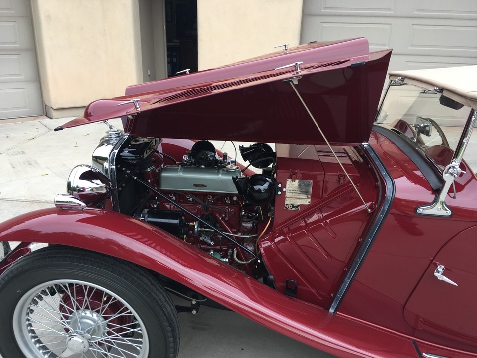 MGTC Bonnet Supports, MG TA TB TC TD, easy install | eBay